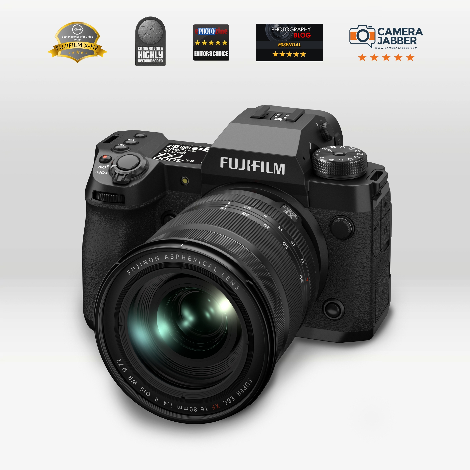 Fujifilm X-H2 Mirrorless camera body, black - Castle Cameras