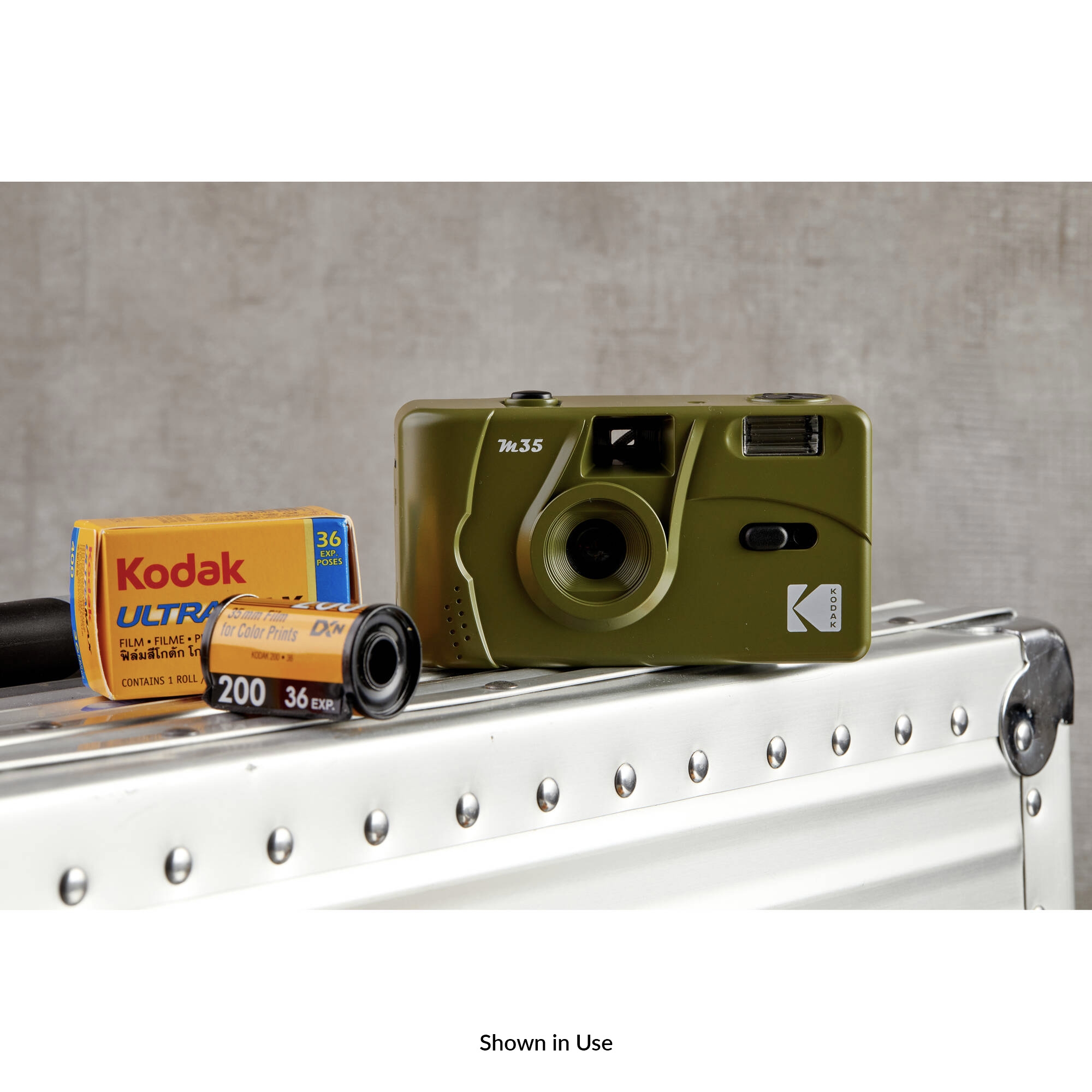 Kodak M35 Re-usable 35mm Camera, Olive Green - Castle Cameras