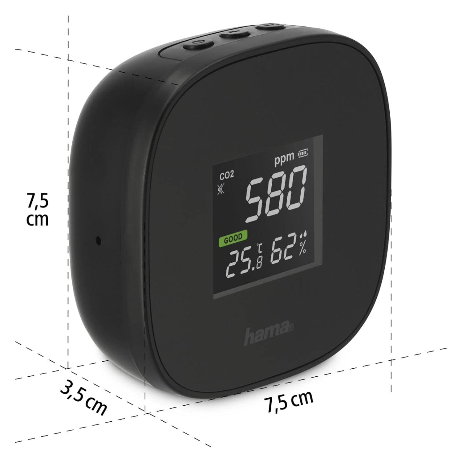 Hama Air Quality Measuring Device, CO2, Temperature, Ambient Humidity ...