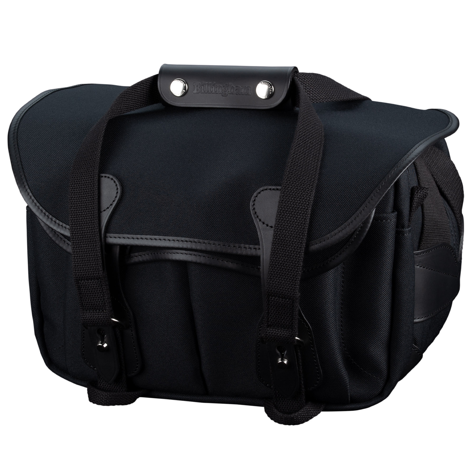 Billingham 225 MKII Shoulder bag, Black Fibrenyte-Black Trim - Castle Cameras