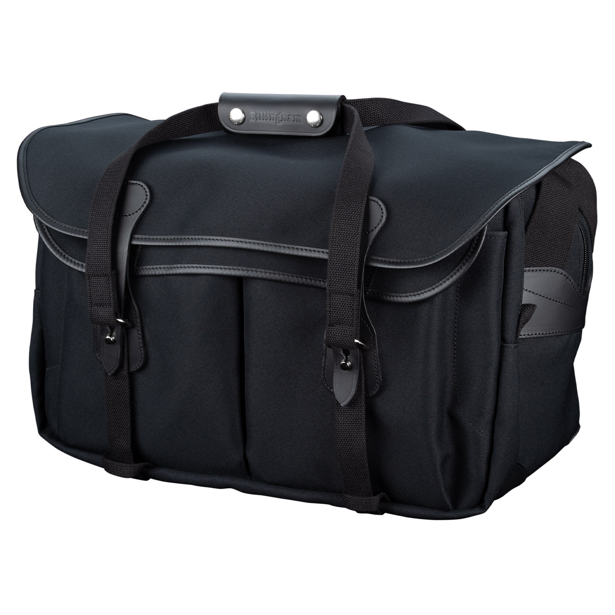 Billingham 555 MKII Shoulder bag, Black Fibrenyte-Black Trim - Castle ...