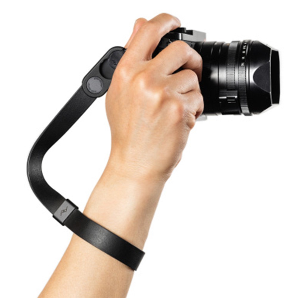 Peak Design Cuff Leather Camera Wrist Strap, Black - Castle Cameras