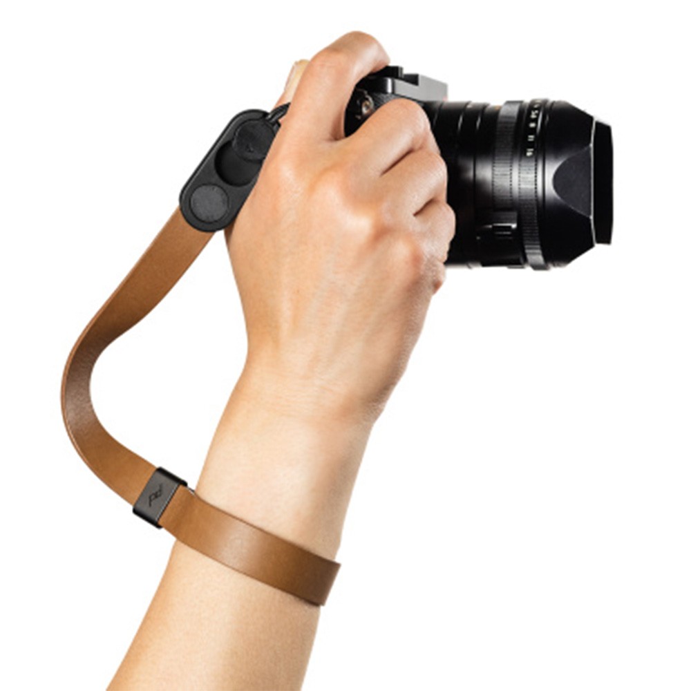 Peak Design Cuff Leather Camera Wrist Strap, Tan - Castle Cameras