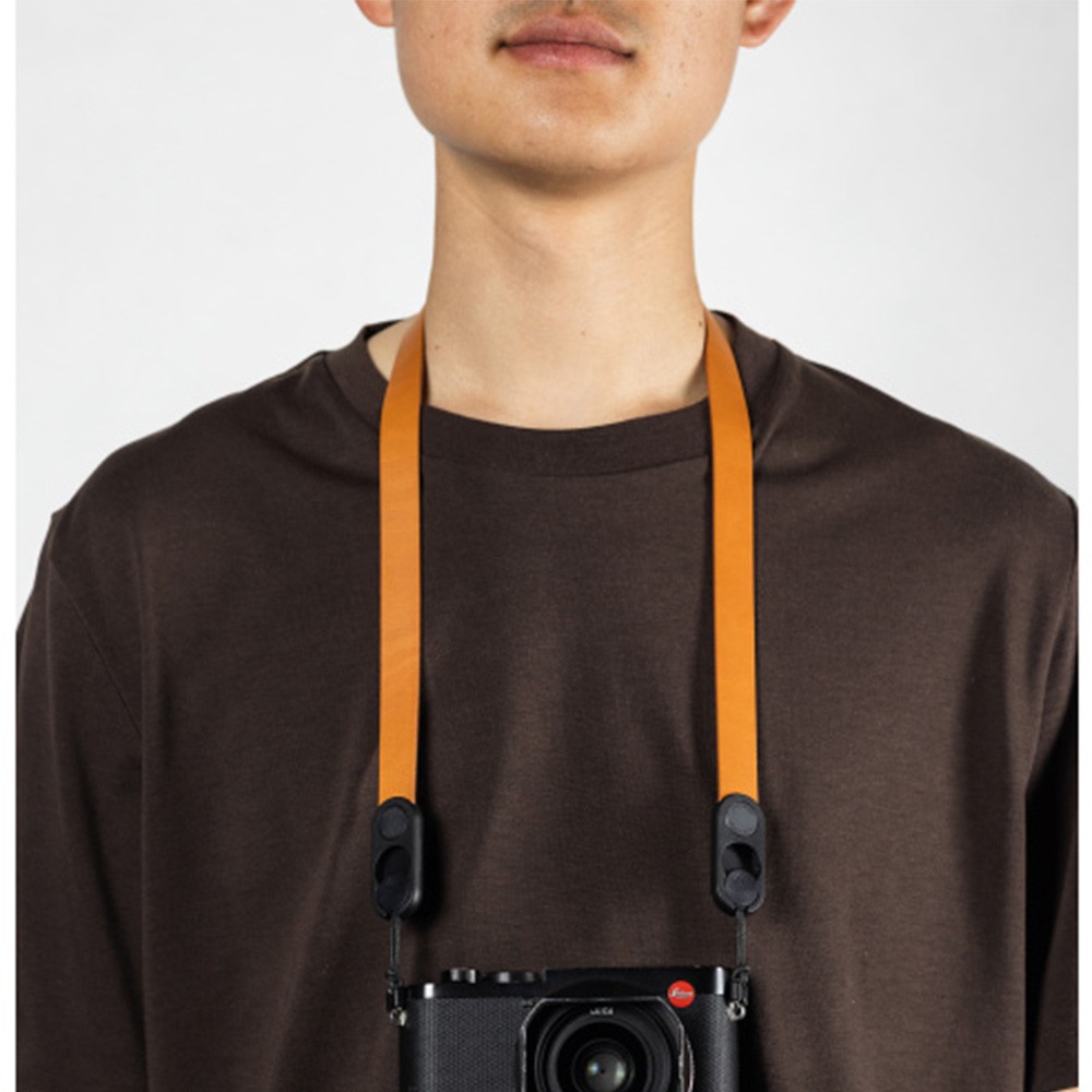 Peak Design Form Leather Camera Neck Strap, Amber - Castle Cameras
