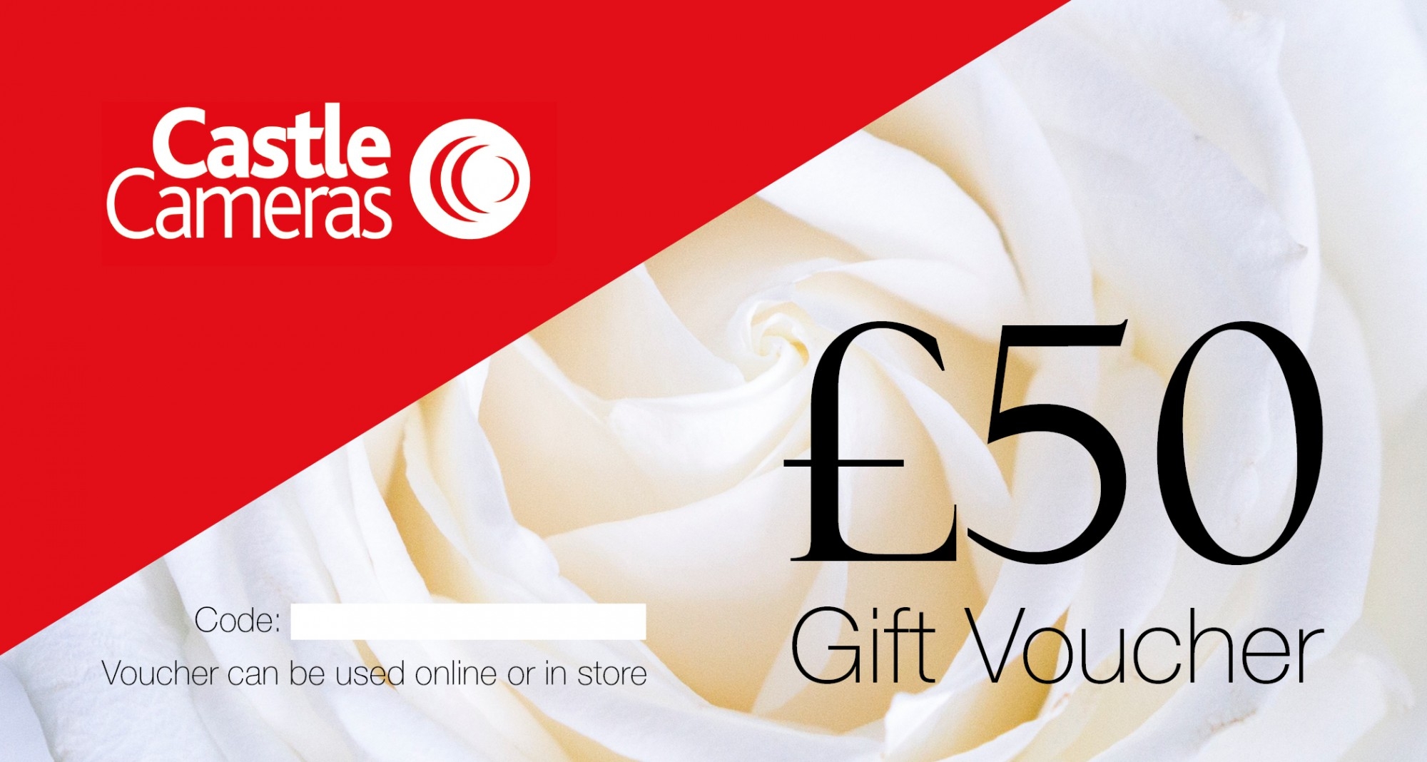 Castle Gift Voucher £50 - Service Plans & More - Castle Cameras
